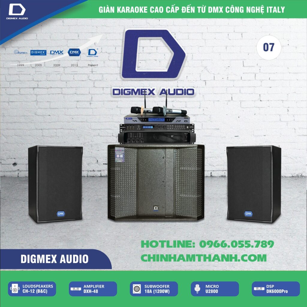 Dàn âm thanh gia đình DMX 07 - CHỊNH ÂM THANH